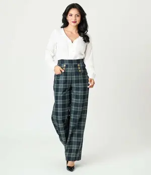 Unique Vintage Wide Leg Pants For Women