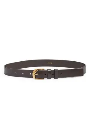 FRAME FRAME Twist Buckle Leather Belt Espresso