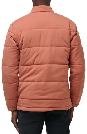 Travis Mathew Climate Drop Quilted Jacket - Heather Copper
