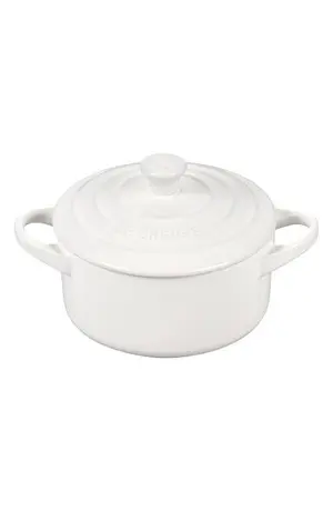 LE CREUSET Mini Round Cocotte - White
