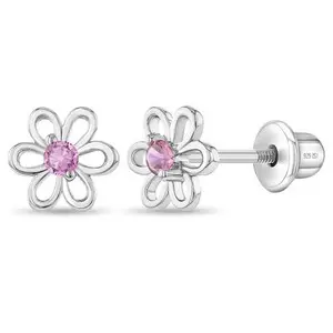 IN SEASON JEWELRY Spring Flower Stud Earrings - Pink