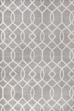 JONATHAN Y Asilah Ogee Fretwork Area Rug - Dark Gray/cream