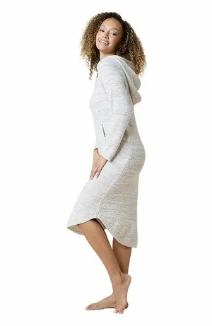 SOFTIES Heather Marshmallow Hooded Lounger - Heather Coco