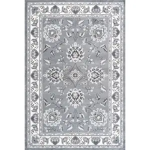 JONATHAN Y Cherie French Cottage Area Rug - Gray/cream