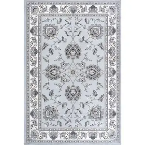JONATHAN Y Cherie French Cottage Area Rug - Light Gray/cream
