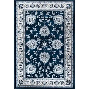 JONATHAN Y Cherie French Cottage Area Rug - Navy/ivory