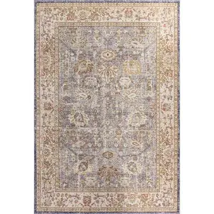 JONATHAN Y Alba Modern Faded Peshawar Area Rug - Gray/ivory