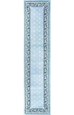 JONATHAN Y Acanthus French Border Area Rug Blue/navy