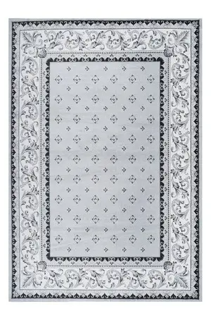JONATHAN Y Acanthus French Border Area Rug - Light Gray/cream