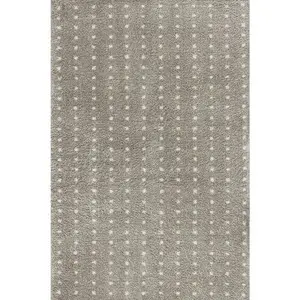 JONATHAN Y Pele Modern Geometric Dot Shag Area Rug - Gray/ivory