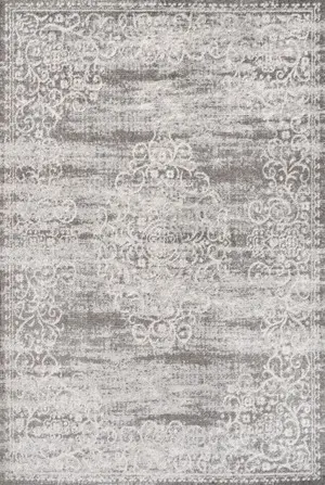 JONATHAN Y Minori Filigree Medallion Area Rug - Light Gray/cream