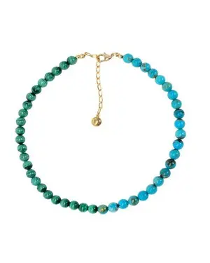Fry Powers Turquoise And Malachite Collar Necklace - Turquoise/malachite
