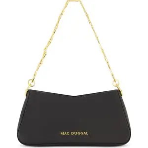 Mac Duggal Nappa Leather Shoulder Bag - Black