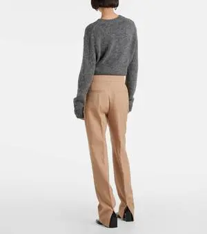 JIL SANDER Slim Fit Wool Trousers