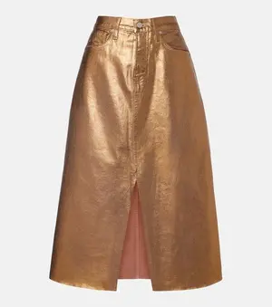 Gold Midi Skirts