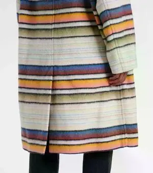 Isabel Marant Étoile Striped Wool-blend Coat