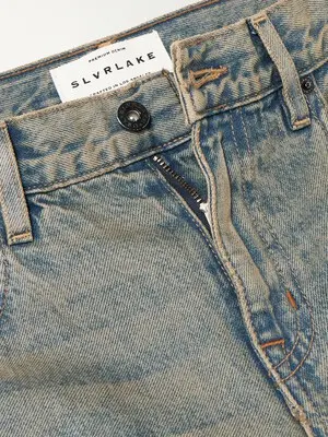 SLVRLAKE Mica Low-rise Wide-leg Jeans - Blue