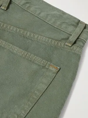 SLVRLAKE Tess Long High-rise Wide-leg Jeans - Green