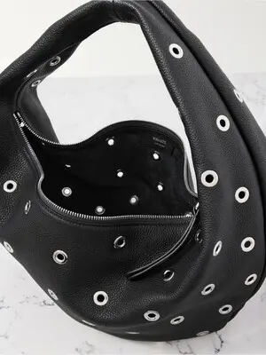 Khaite Olivia Medium Embellished Textured-leather Tote