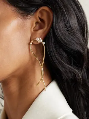 Completedworks Wild Relatives Vermeil Pearl Earrings