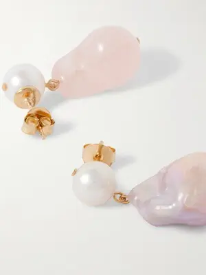 Completedworks Nebula Gold Vermeil, Pearl And Resin Earrings