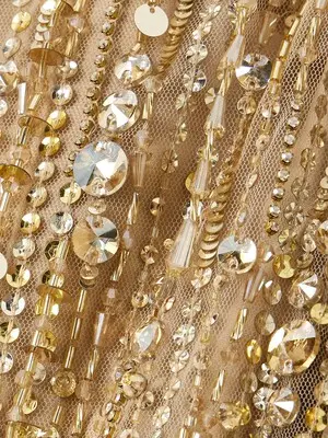 Jenny Packham Dazzle Sequin-embellished Tulle Mini Dress