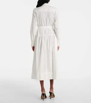 Ulla Johnson Belted Cotton Shirt Dress