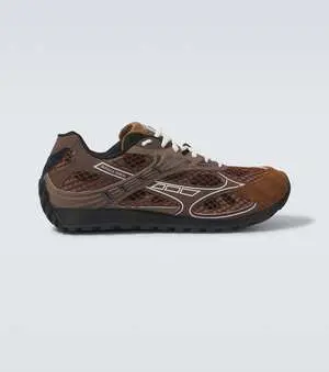 Bottega Veneta Orbit Suede-trimmed Sneakers