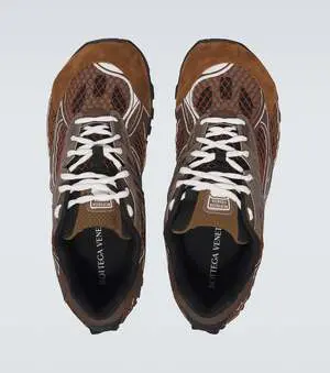 Bottega Veneta Orbit Suede-trimmed Sneakers