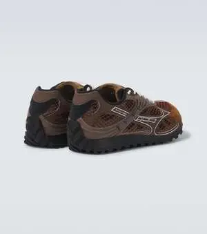 Bottega Veneta Orbit Suede-trimmed Sneakers