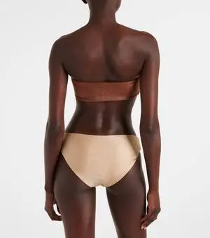 Jade Swim Terry Bandeau Bikini Top