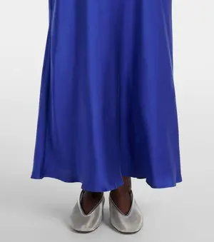 Asceno Lyon Silk Charmeuse Slip Dress
