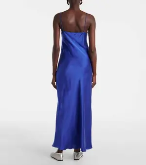 Asceno Lyon Silk Charmeuse Slip Dress