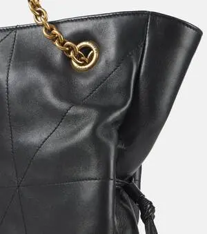 Saint Laurent Jamie Shopping Medium Leather Tote Bag - Black