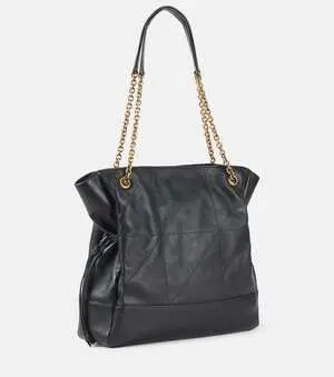 Saint Laurent Jamie Shopping Medium Leather Tote Bag - Black