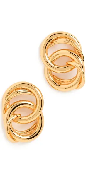 GALLEY LOS ANGELES Triple Infinity Earrings - Gold