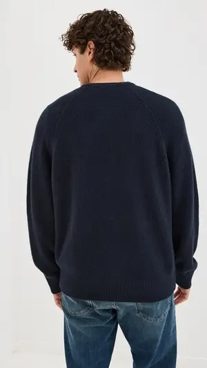 Vince Micro Boucle Crew Neck Pullover