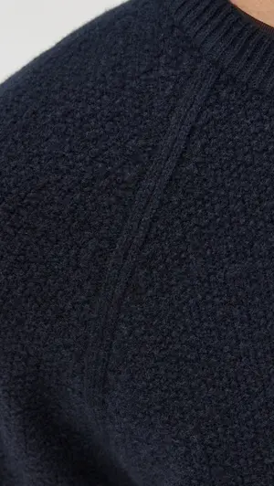 Vince Micro Boucle Crew Neck Pullover
