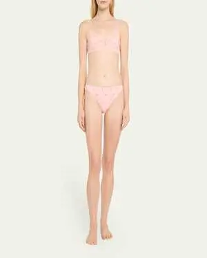 VIDERIS LINGERIE Angela Floral-embroidered Soft Cup Bra