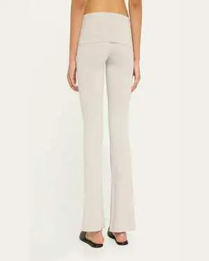 SKIMS Cotton Jersey Flare-leg Pants - Light Heather Grey