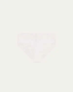 Hanro Cotton Delight Lace-trim High-cut Briefs - White