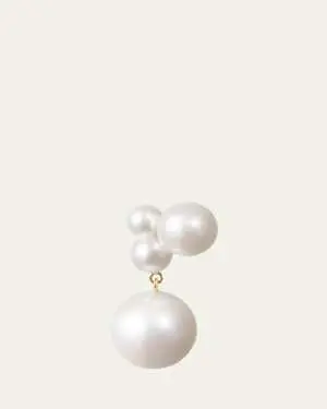 Sophie Bille Brahe 14k Yellow Stella Freshwater Pearl Right Earring