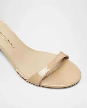 STUART WEITZMAN Stuart Weitzman Nudist II Leather Sandals Adobe