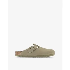 BIRKENSTOCK Boston Logo-embossed Clogs - Faded Khaki