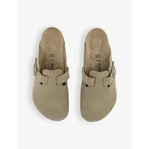 BIRKENSTOCK Boston Logo-embossed Clogs - Faded Khaki