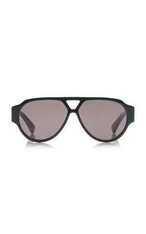 Bottega Veneta Aviator-frame Acetate Sunglasses - Black