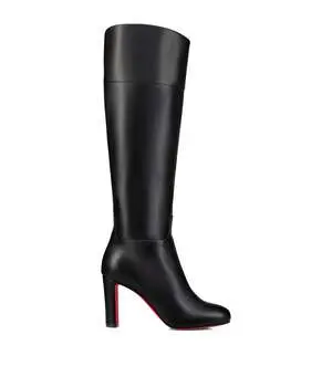 CHRISTIAN LOUBOUTIN Loo Botta 85 Leather Knee-high Boots