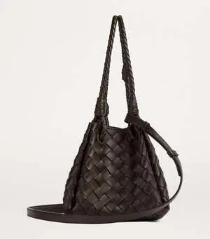 Bottega Veneta Small Leather Parachute Shoulder Bag - Brown
