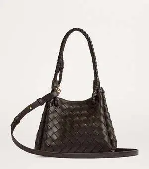 Bottega Veneta Small Leather Parachute Shoulder Bag - Brown