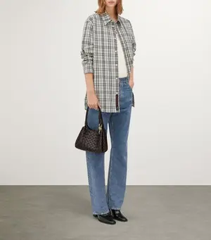 Bottega Veneta Small Leather Parachute Shoulder Bag - Brown